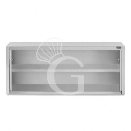 Pensile Inox a Giorno con 1 Ripiano mis. 1800x400xH800mm