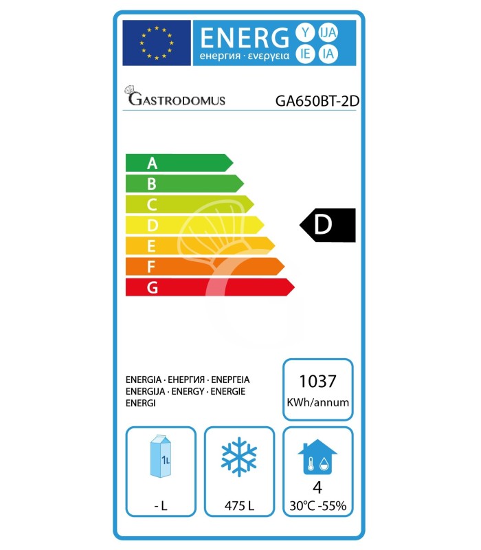 Armadio Congelatore 1 porta e 2 Cassettoni -18/-22°C - 650 LT